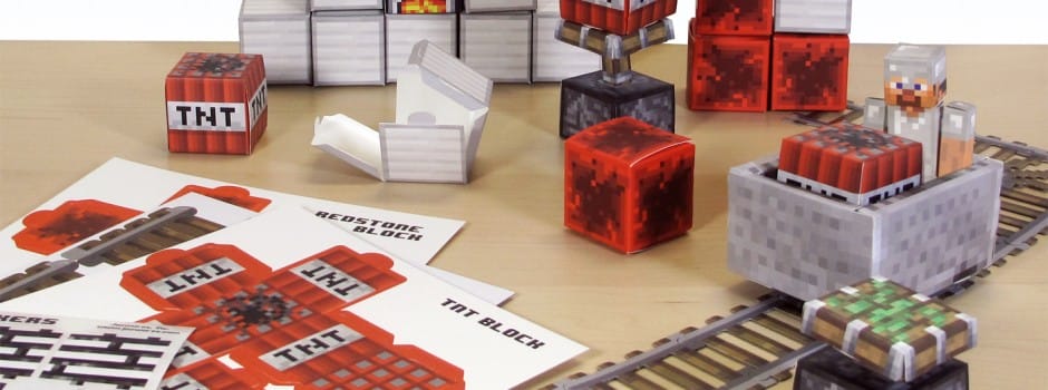 JazWares shows off latest range of Minecraft papercraft