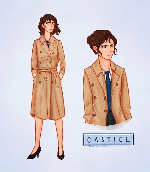 Rule 63 Supernatural: Female Dean, Sam and Castiel