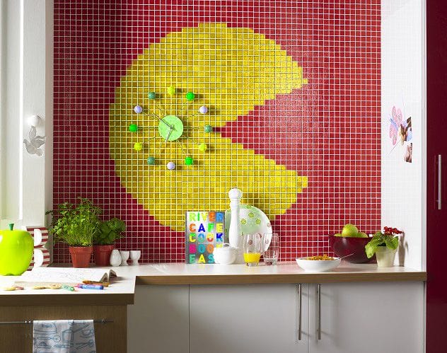 Retro gaming in tile designs