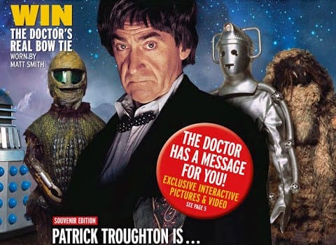 The first four Doctor Who collectable Radio Times covers
