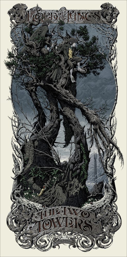 Aaron Horkey's The Two Towers posters