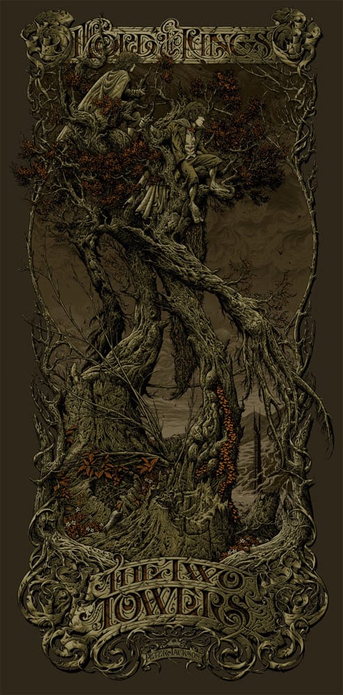 Aaron Horkey's The Two Towers posters