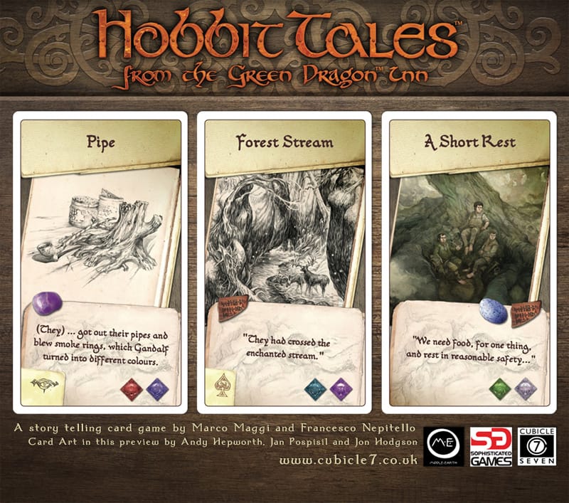 3 card preview: Hobbit Tales