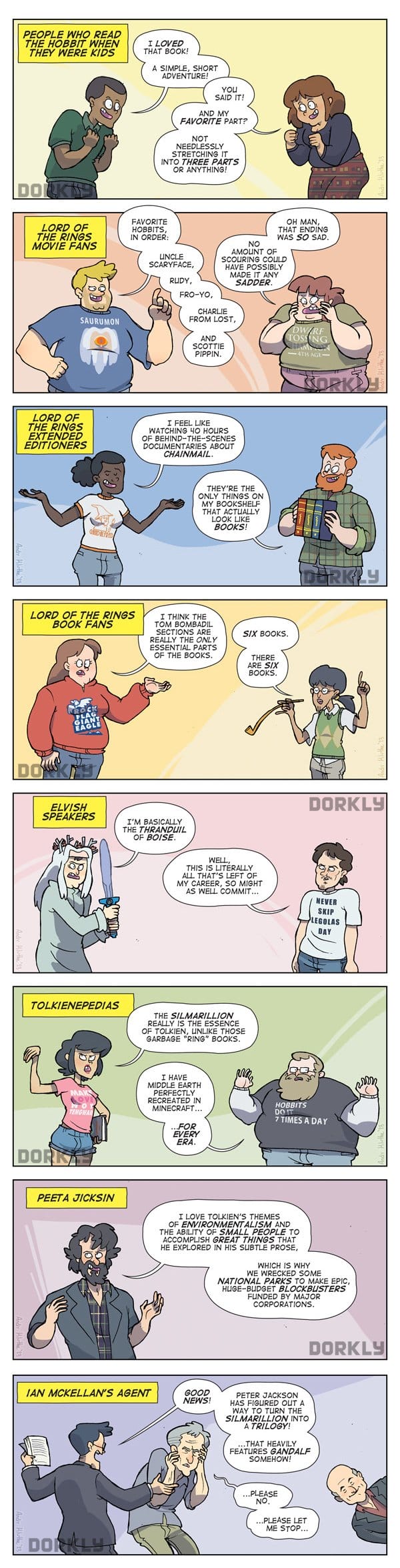 8 types of Tolkien fans and how to spot them