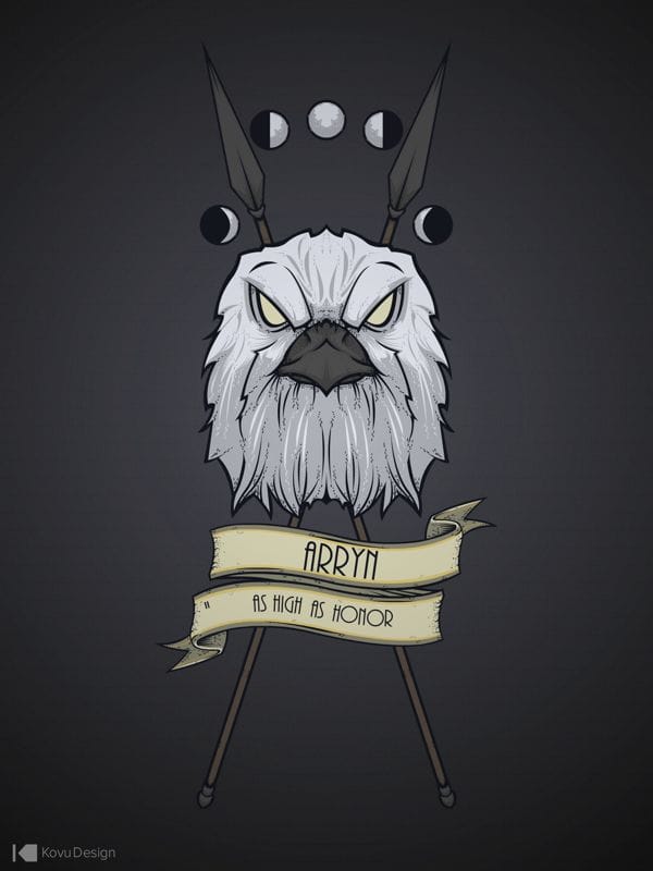 9 custom House Sigils for a Game of Thrones