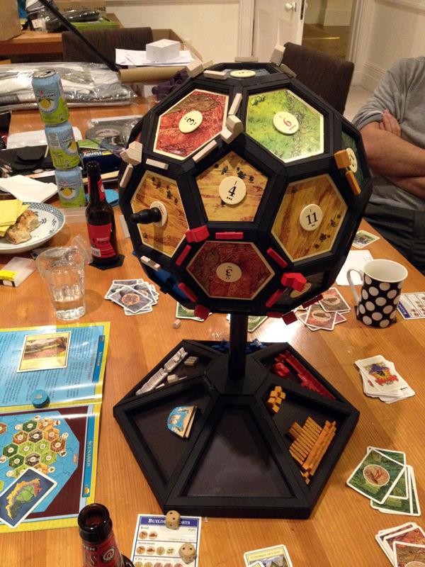 The science of the Catanosphere: Settlers of Catan globe