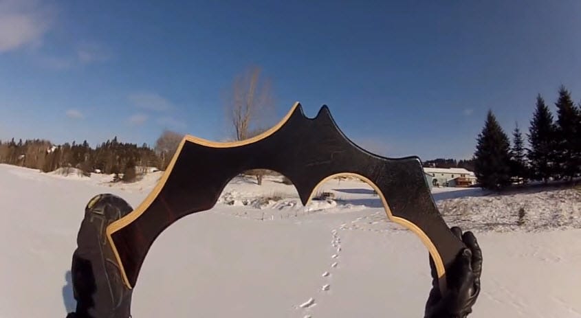 A real and fully functional batarang boomerang