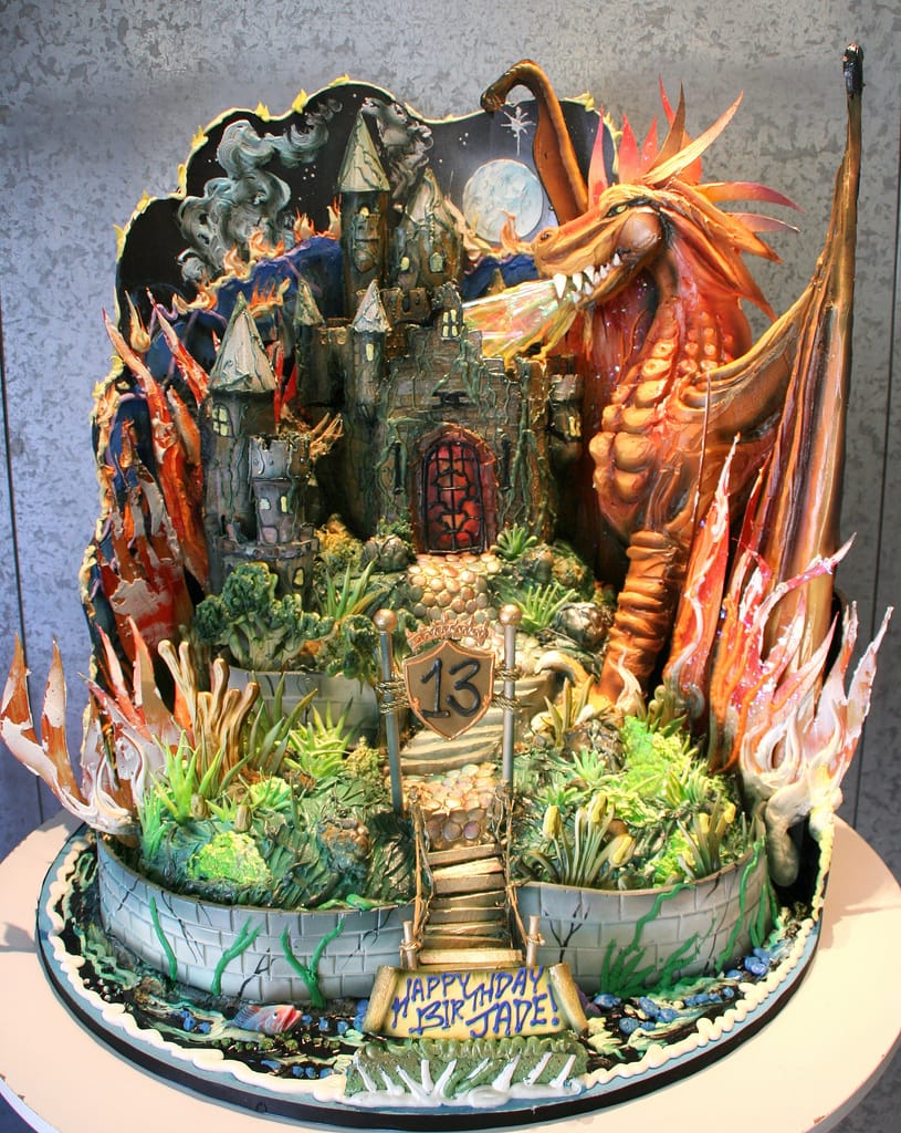 Mighty Dragon assault cake