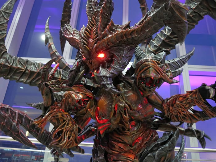 Diablo: The Evil Prime cosplay glows with dark intelligence