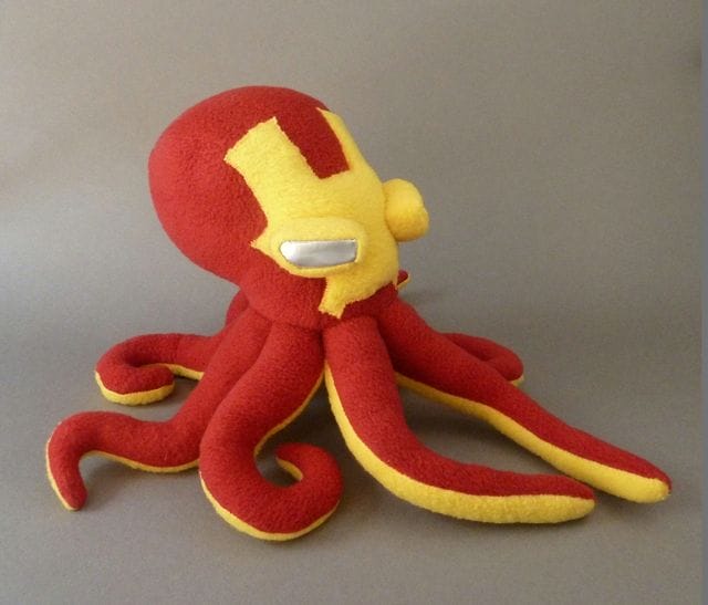 The Avengers as cuddly octopus toys