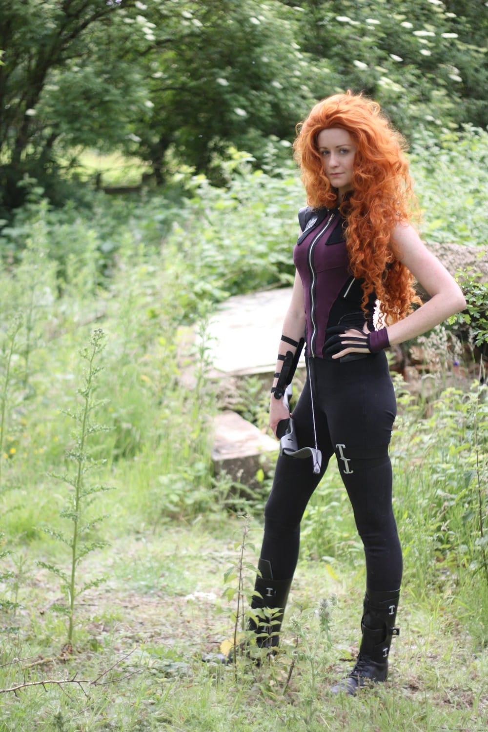 Brave's Merida cosplay mashup with Hawkeye