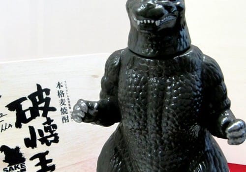Limited edition Godzilla sake