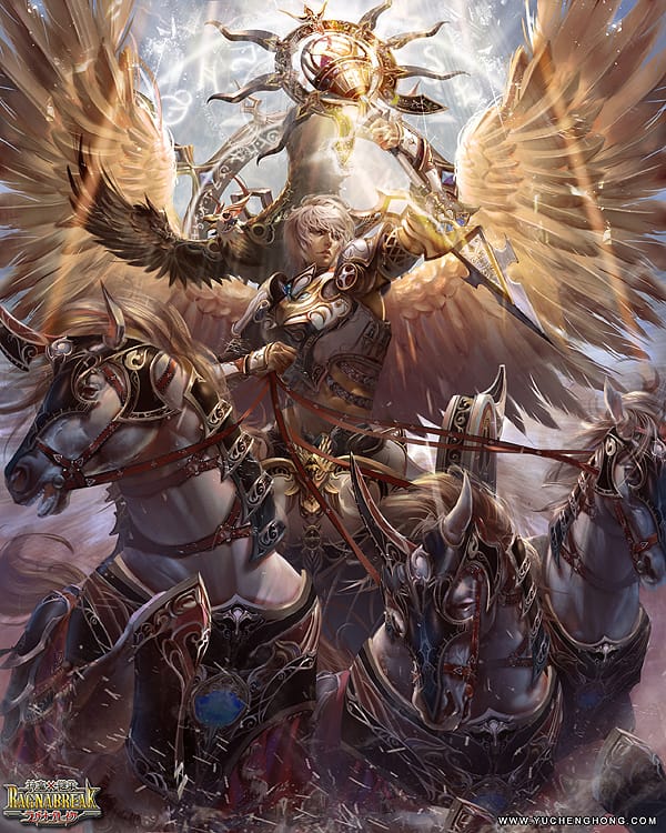 Card game illustrations from Yu Cheng Hong