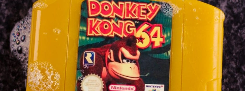 Vegan soaps that look like old Nintendo 64 cartridges