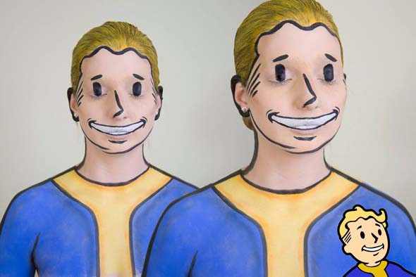 Amazing geeky face paint; White Walker, Red Skull, Fallout Boy and more