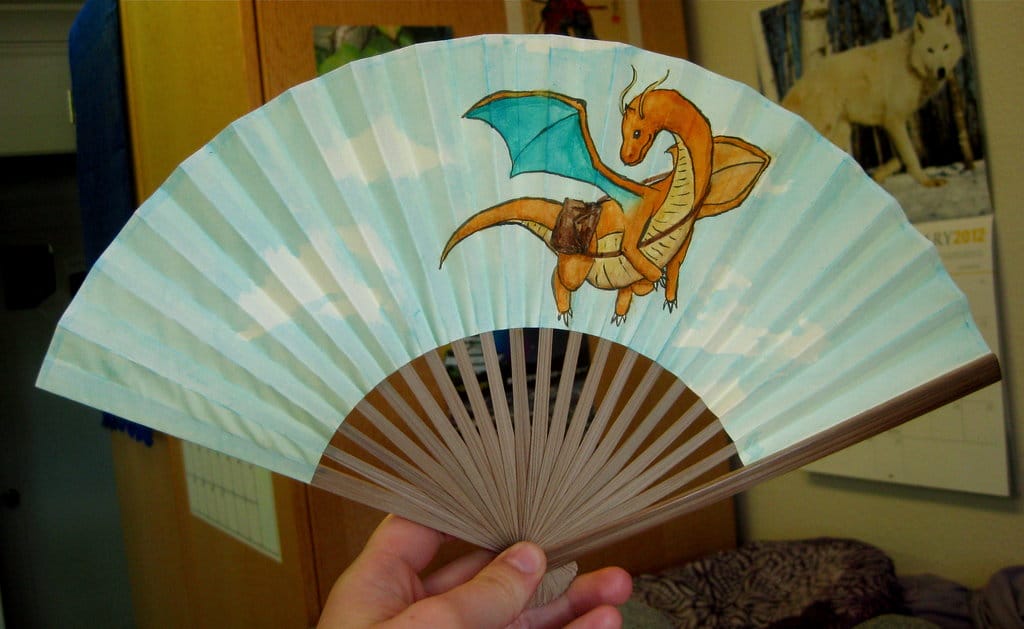 Video games painted onto fans