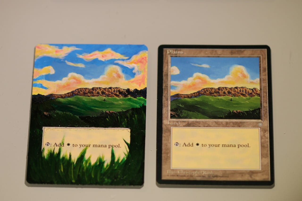 Magic the Gathering turned into card art