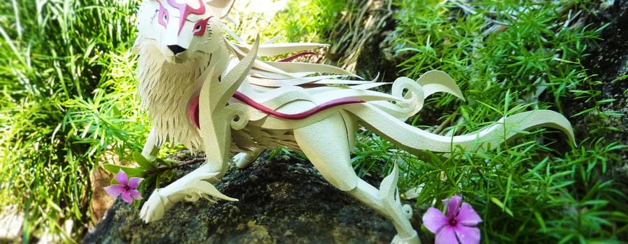 Okami brought to life with papercraft