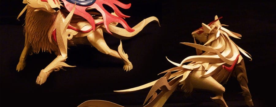 Okami brought to life with papercraft
