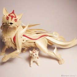 Okami brought to life with papercraft
