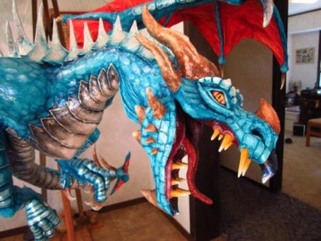 Making the perfect paper mache dragon