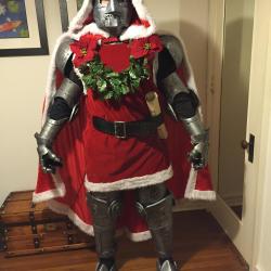 Cosplaying Santa Doom is crazy x2