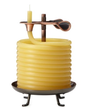 Steampunk candle uses incredible design