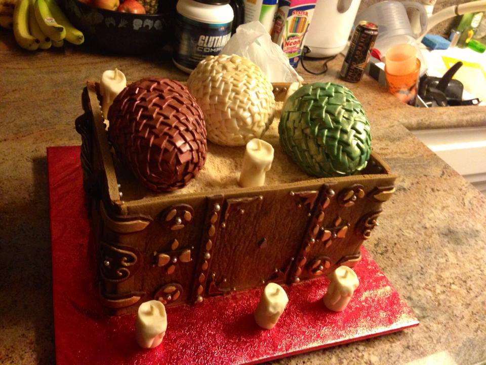 Game of Thrones' dragon eggs cake