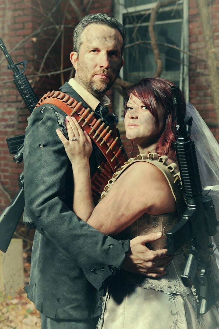 Geek natives get married Fallout style