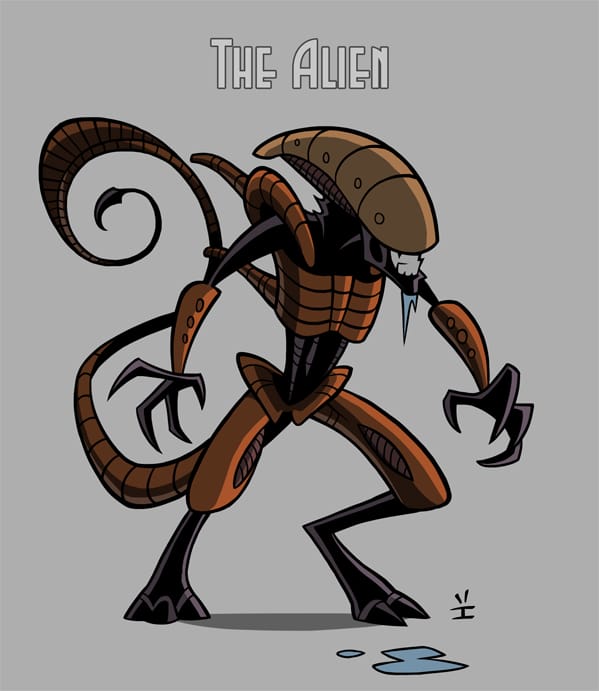 Awesome Alien fan art from Ïve Bastrash