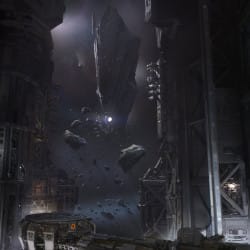 Spaceships and warriors from John Liberto