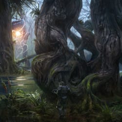 Spaceships and warriors from John Liberto