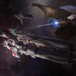 Spaceships and warriors from John Liberto