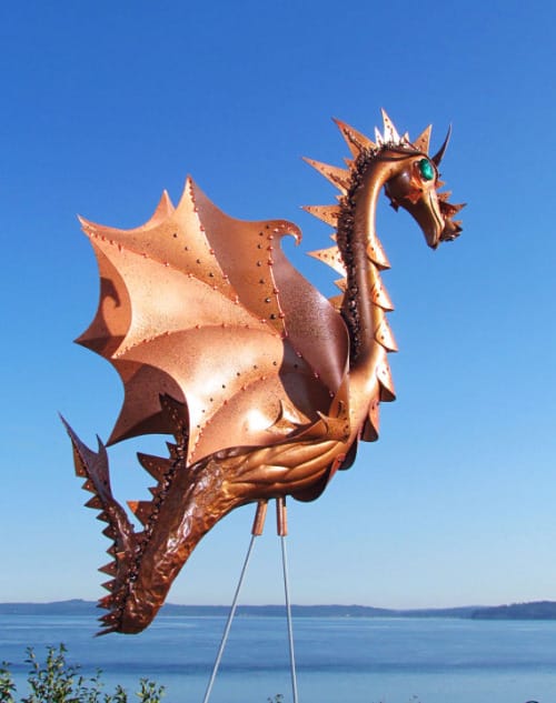 10 dragon flamingos for your lawn!