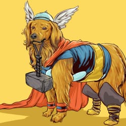 16 clever dogs of the Marvel Universe