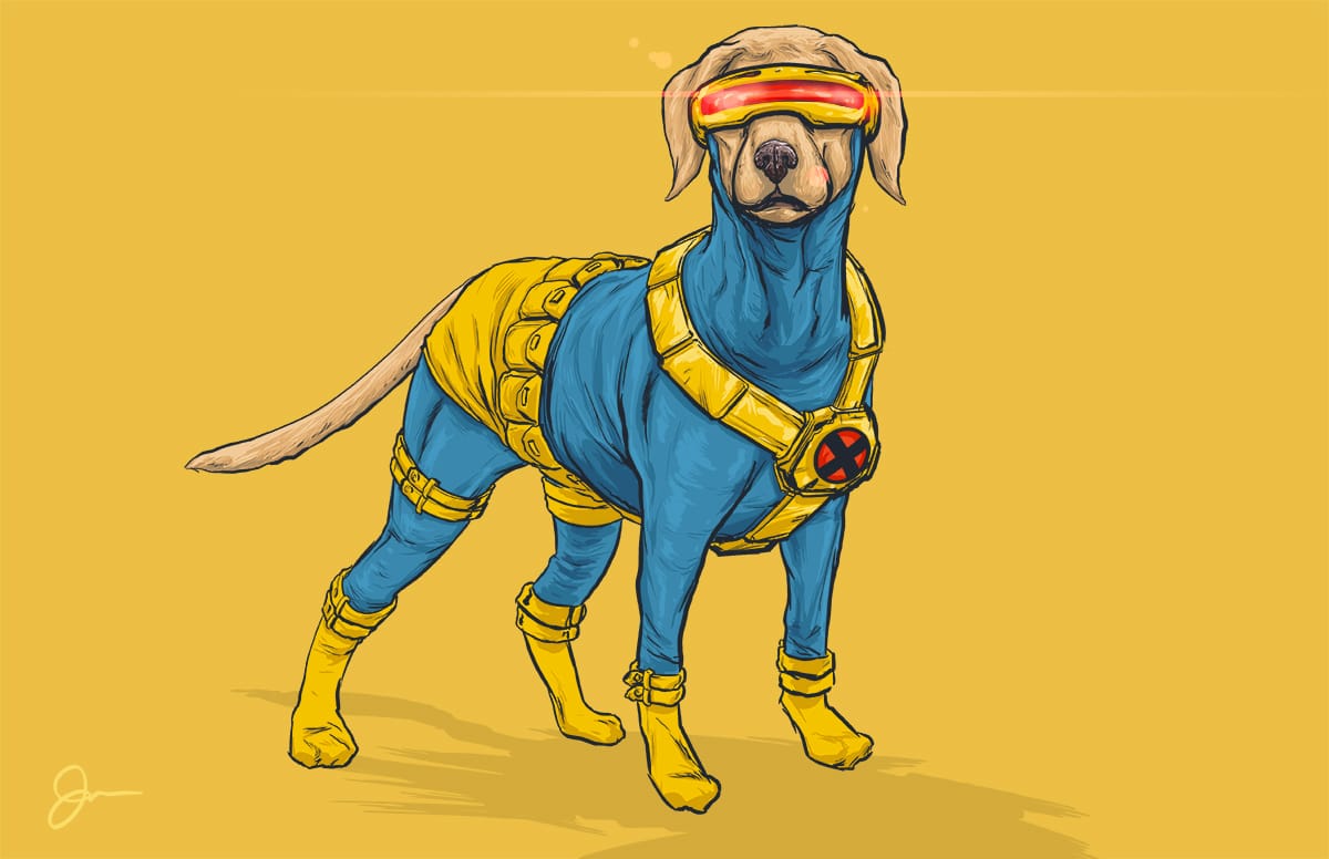 16 clever dogs of the Marvel Universe