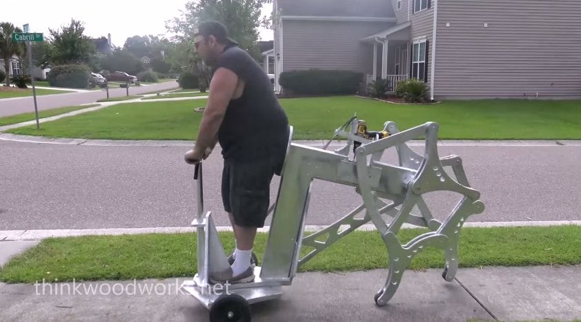 Mad science? The drill powered Strandbeest walker