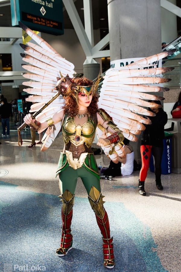 Stunning Hawkgirl cosplay