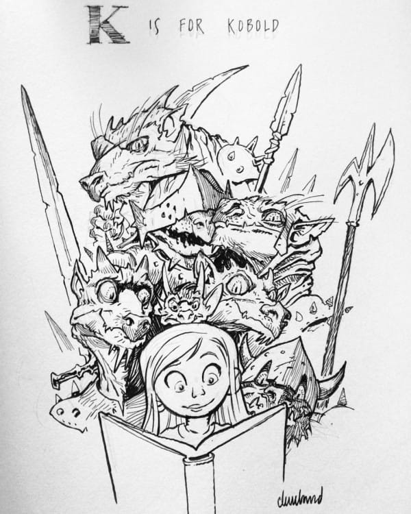 The illustrated Dungeons & Dragons alphabet