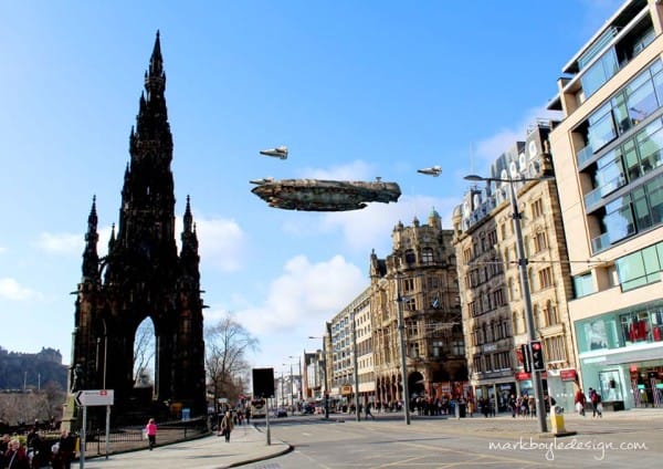Star Wars: The Empire invades Scotland's capital city