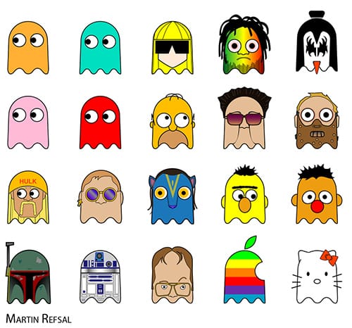 20 Pac-man ghosts you might be able to identify