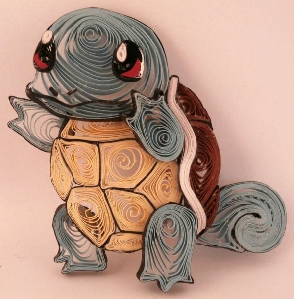Clever quilled paper Pokemon