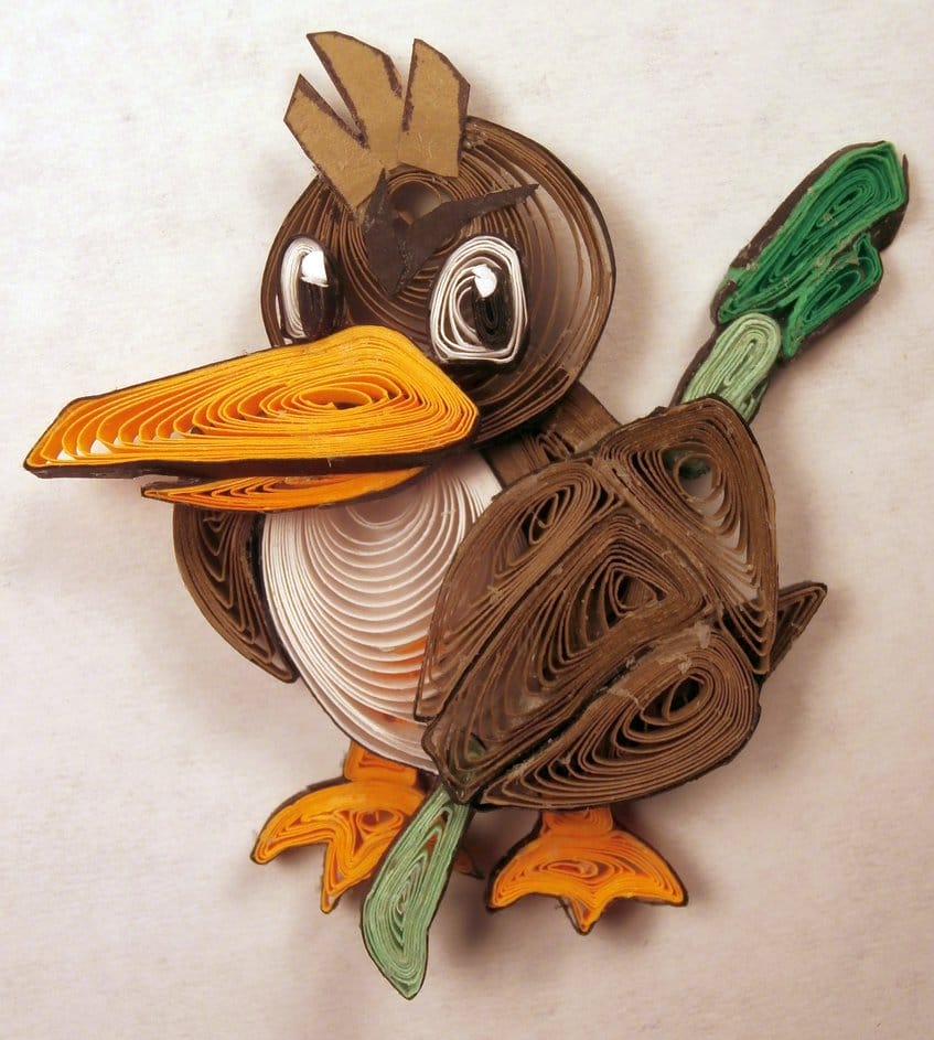 Clever quilled paper Pokemon