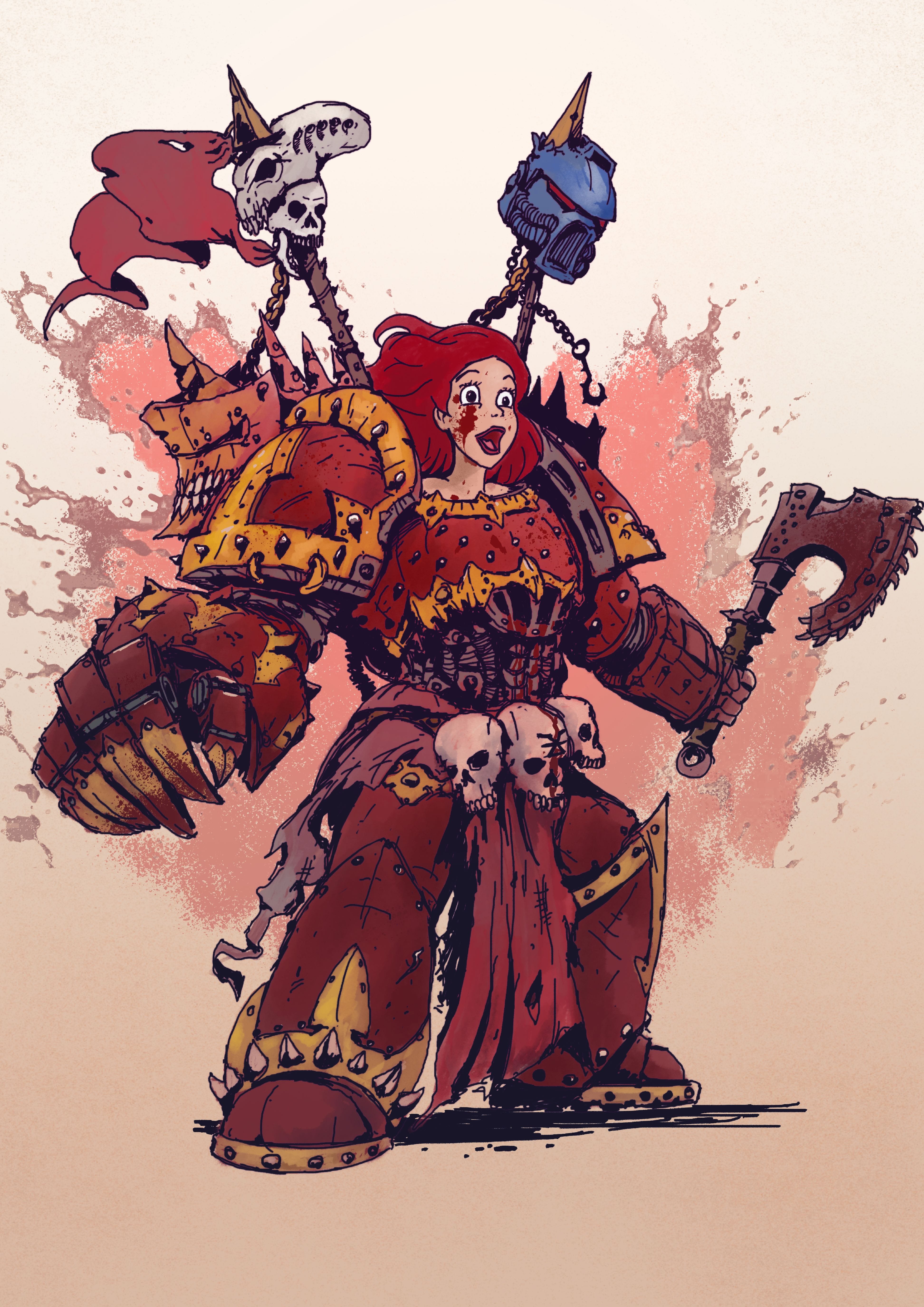 What if Disney Princesses entered the Warhammer 40K universe?