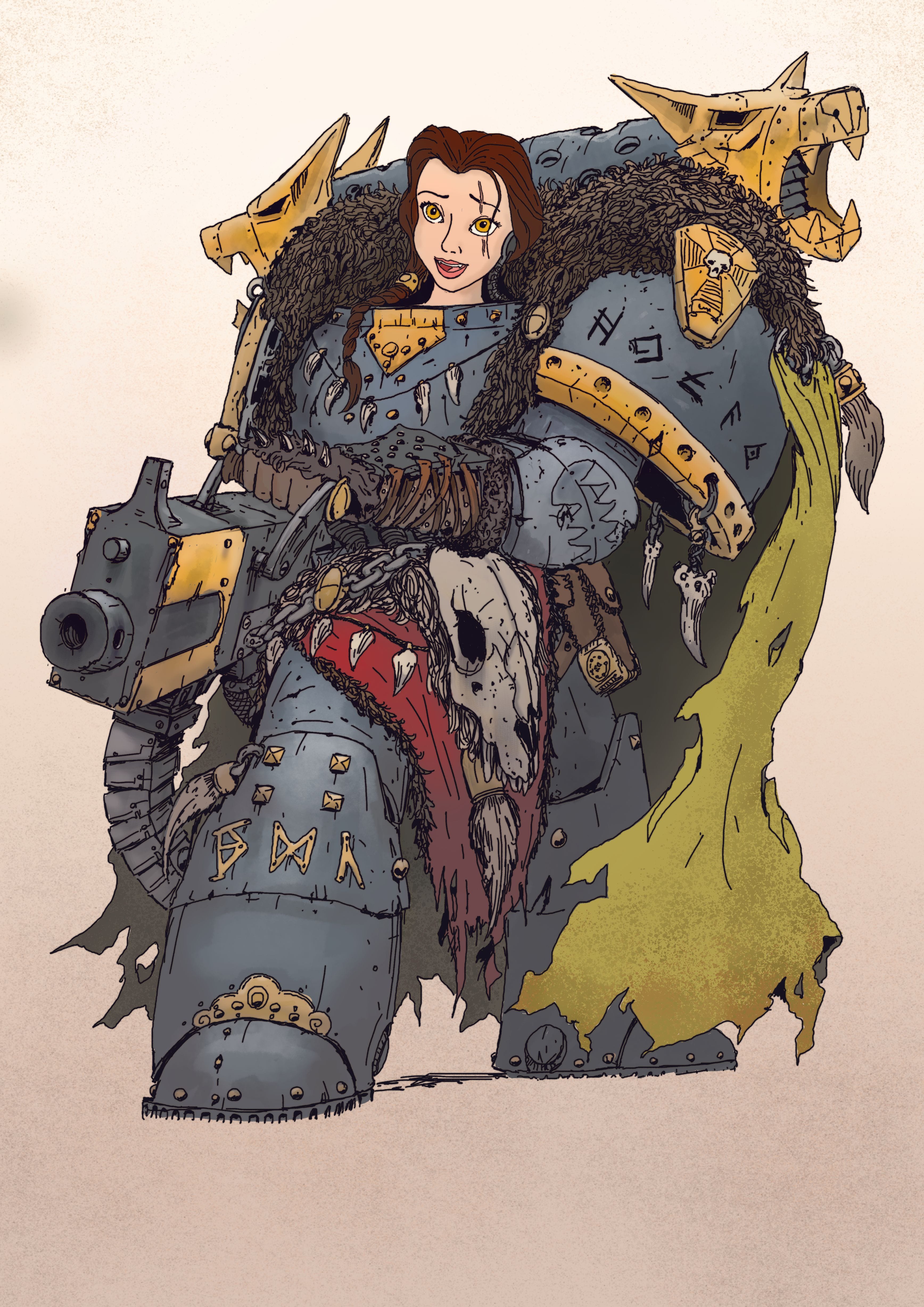 What if Disney Princesses entered the Warhammer 40K universe?