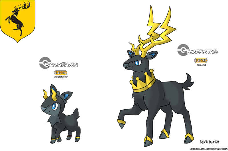 Game of Thrones houses as Pokemon