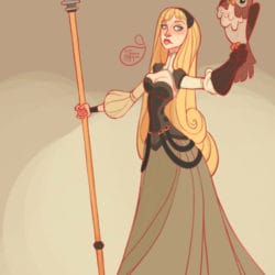 Kick-ass Disney princesses with weapons