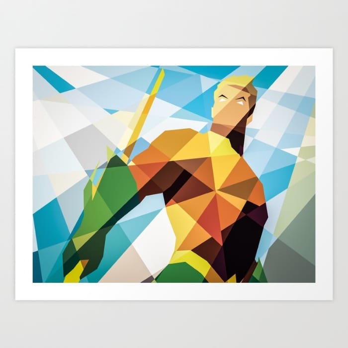 Superhero Week: Geometric superhero prints