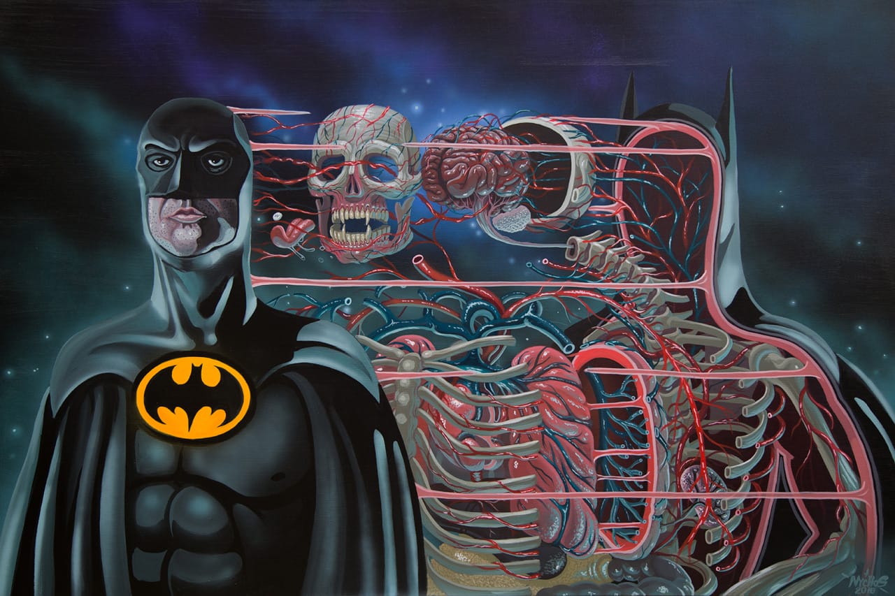Superhero Week: Weird superhero dissection art