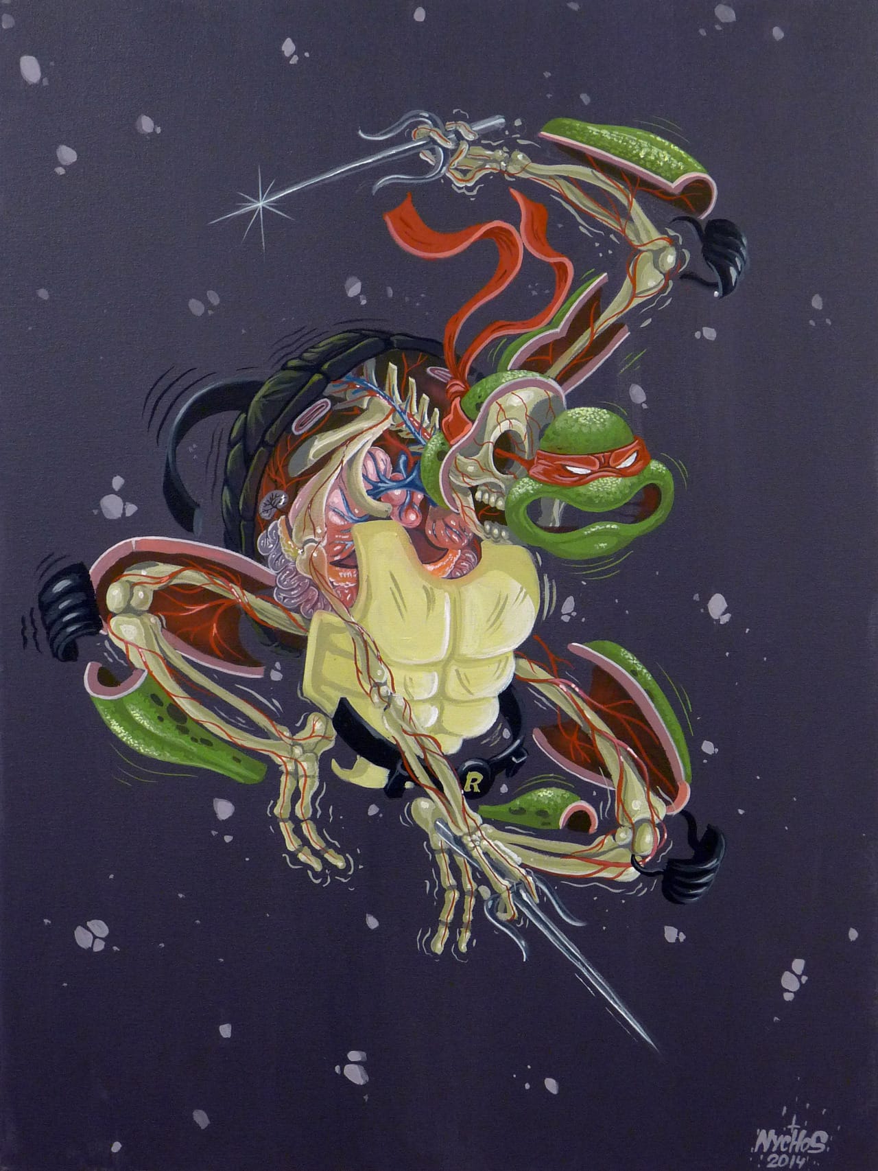 Superhero Week: Weird superhero dissection art